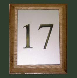 House Numbers made from Engraved Brass & Aluminium | The Sign Maker