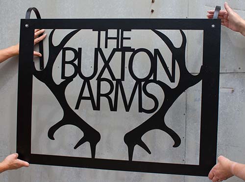 Eye Catching Cut-Out Metal Hanging Signs | The Sign Maker
