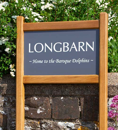 Entrance Signs with Oak Frames and Posts | The Sign Maker