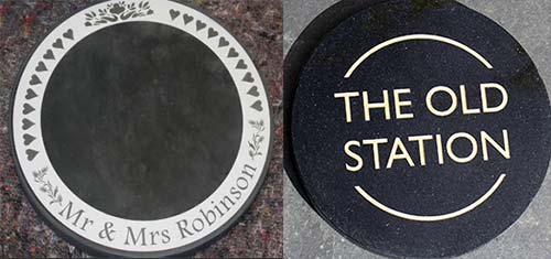 Round and Oval Slate House Signs & Name Plates | The Sign Maker