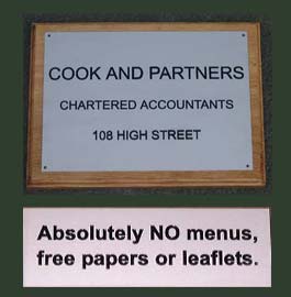 Engraved Aluminium Nameplates - Low Maintenance | The Sign Maker