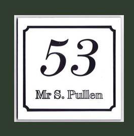 Engraved Door Numbers and House Number Signs | The Sign Maker