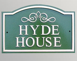 Hand Painted Arch Top Cast Signs | The Sign Maker