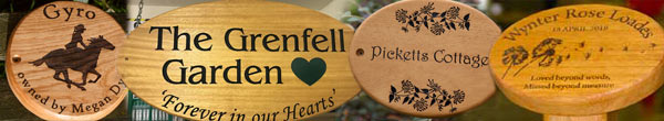 Round, Oval and Heart Shaped Wood Plaques & Signs | The Sign Maker