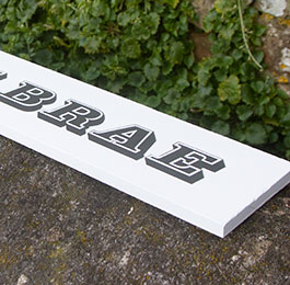 Unique Painted and Carved Slate House Signs | The Sign Maker