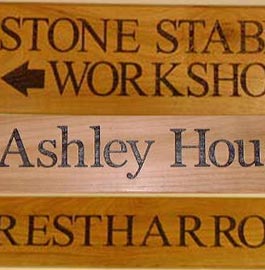 Cherry Wood Signs, Wooden House Name Plates | The Sign Maker