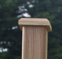 Wooden Posts, Oak Posts, Wrought Iron Bracket | The Sign Maker