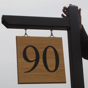 Wooden Posts with Arm for Hanging Signs | The Sign Maker