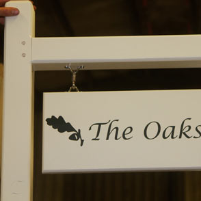 Wooden Posts with Arm for Hanging Signs | The Sign Maker