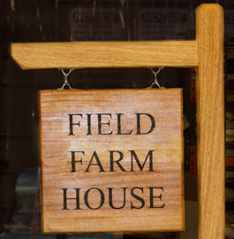 Wooden Posts with Arm for Hanging Signs | The Sign Maker