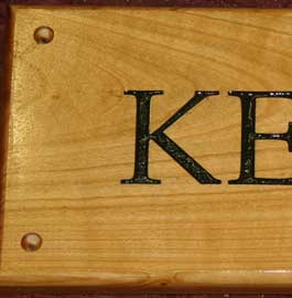 Cherry Wood Signs, Wooden House Name Plates | The Sign Maker