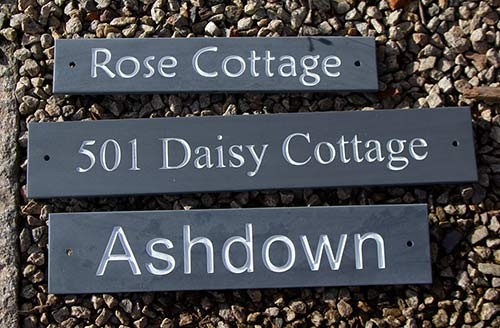 Slate House Sign, Slate House Name Plate | The Sign Maker