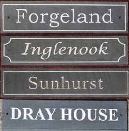 Slate House Sign, Slate House Name Plate | The Sign Maker