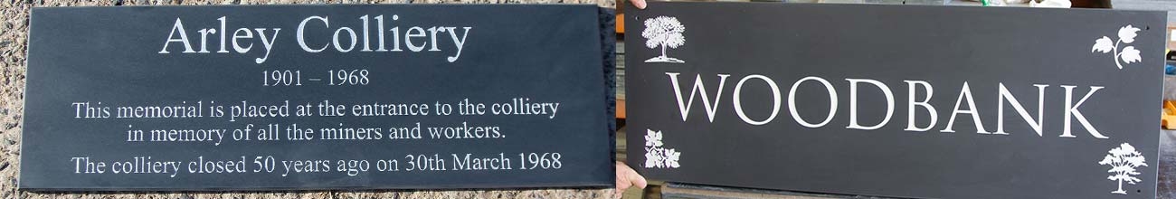 Large Slate Signage, House Signs & Memorials | The Sign Maker