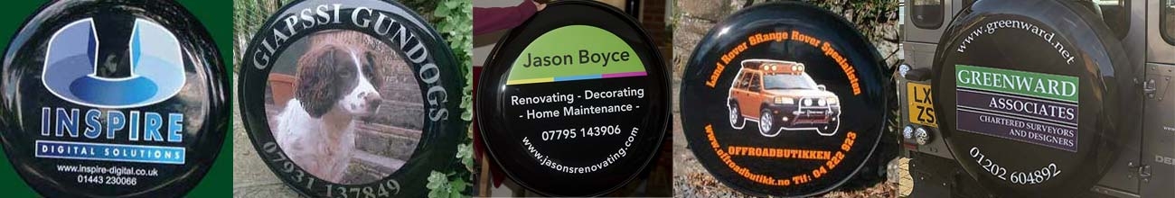 Personalised 4X4 Rear Wheel Covers - Hard Disk | The Sign Maker