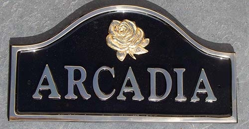Vintage Cast Brass Name Room Signs Cast Brass Plaques