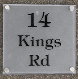 Glass-Like Clear Acrylic House Signs & Home Name Plates | The Sign Maker